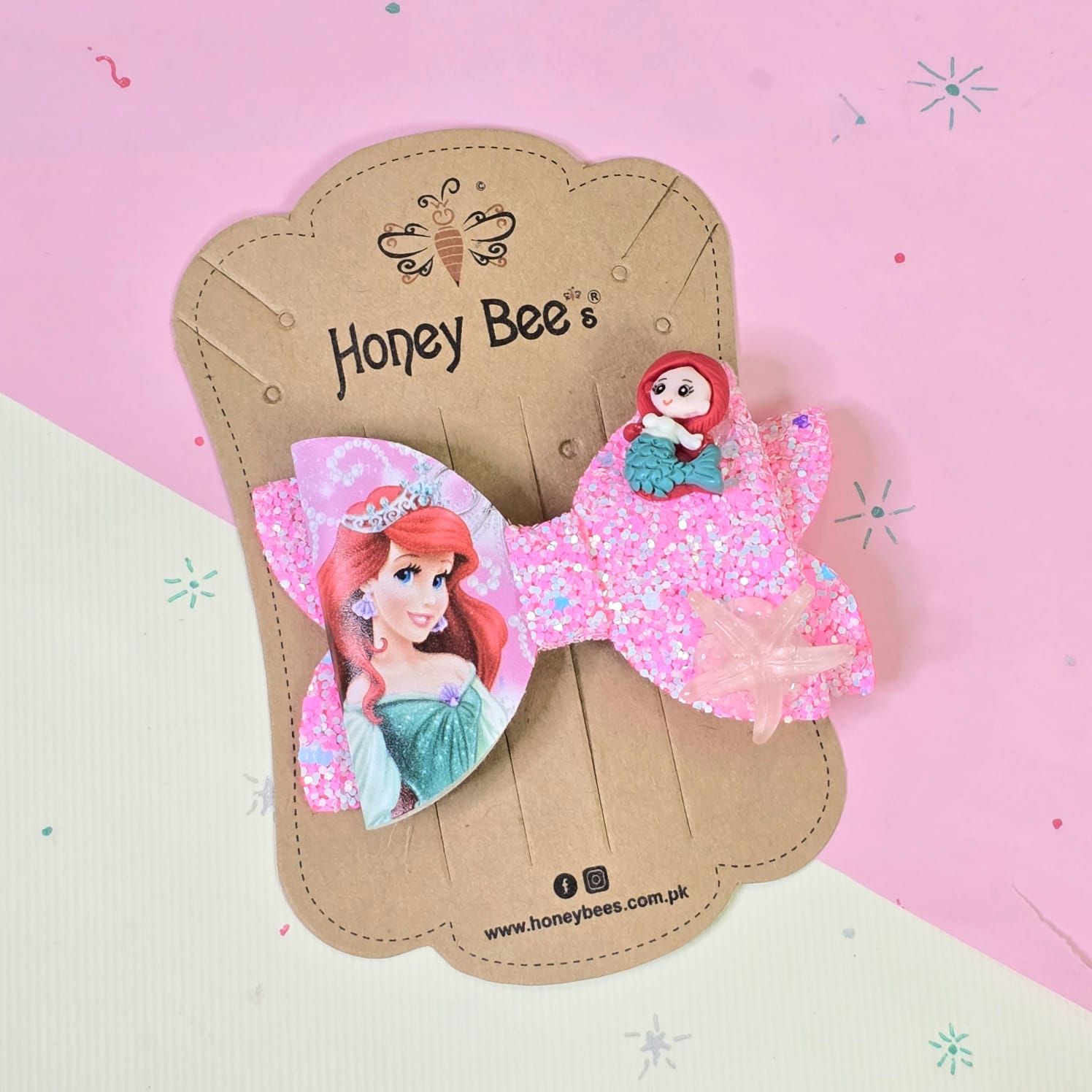 Ariel Hair Bow Clip – Honeybee's