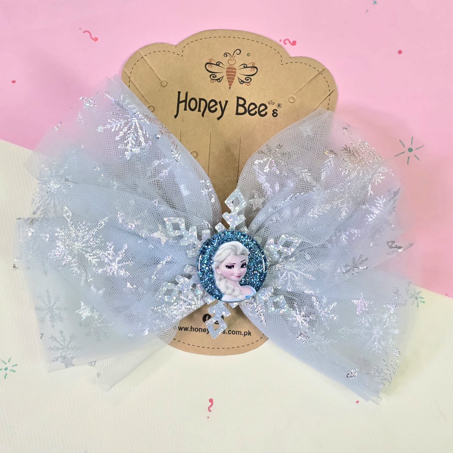 Frozen Elsa Big Bow Clip – Honeybee's